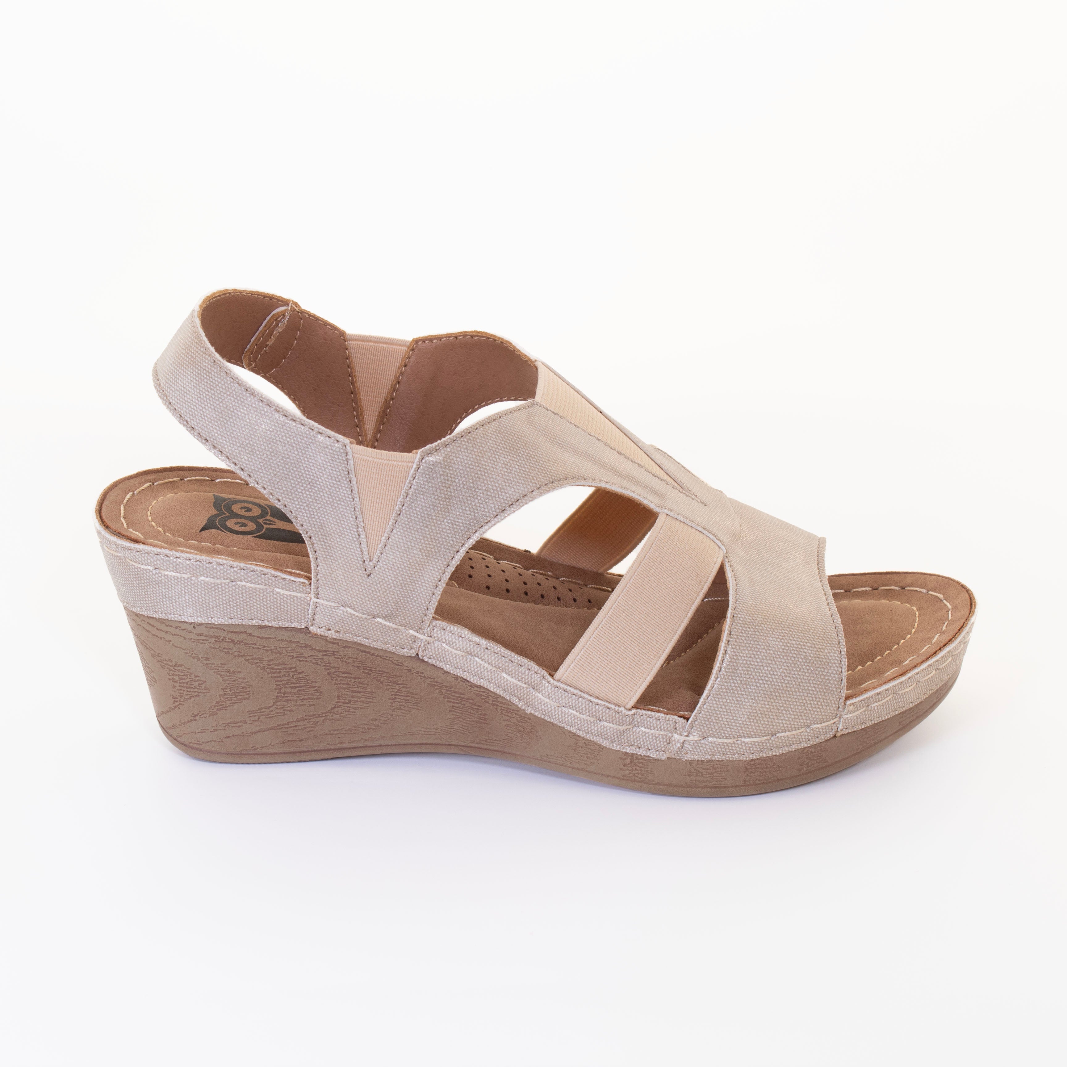 Womens lillian (ss416) wedge sling sd– Tootsies Shoe Market